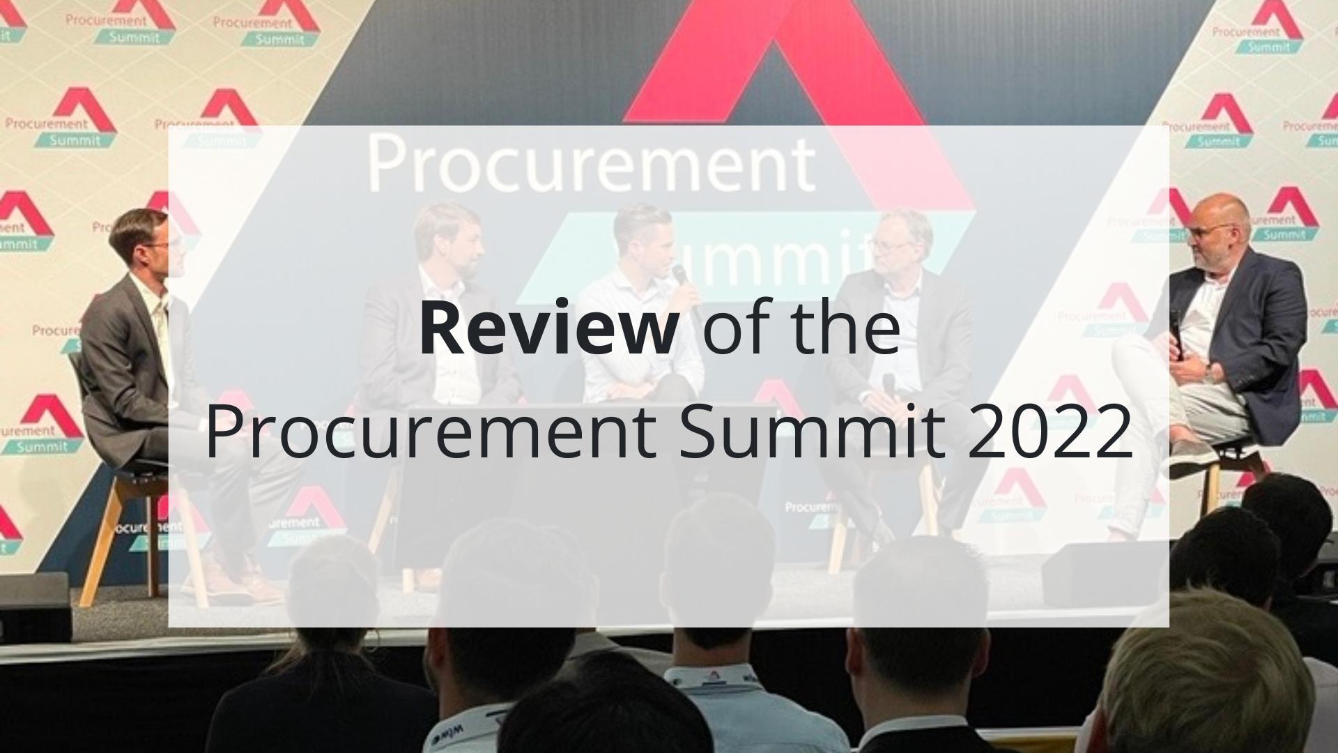 Procurement Summit 2022 | Crowdfox Insights